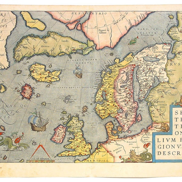 Vintage Map World Map 1760 - Etsy