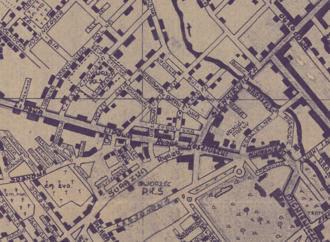 Białystok Map, Map of Bialystok, Bialystok Print, Bialystok Poster ...