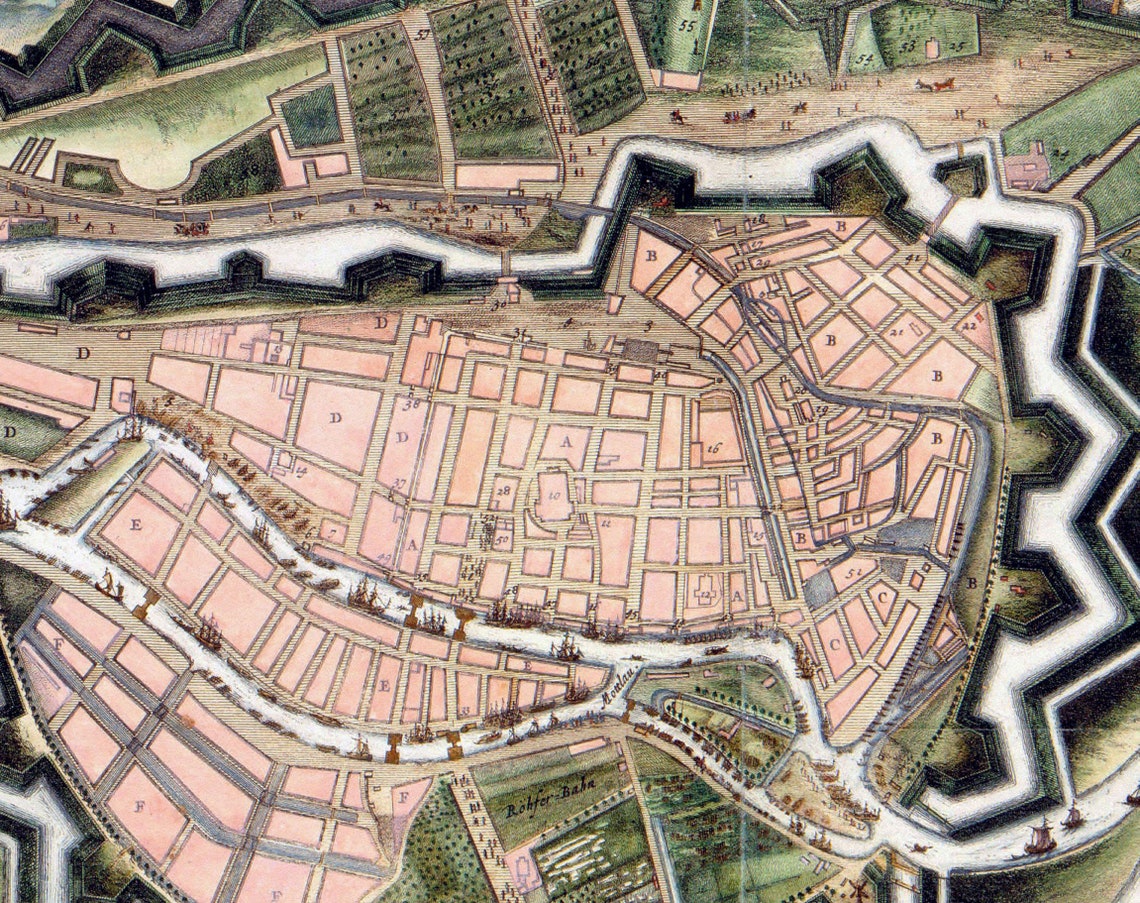 Gdansk Map, Gdansk City Print, Europe Map, Map of Poland, Map Art ...