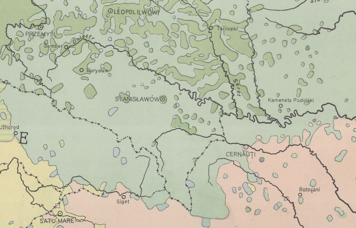 Linguistic Map of Central and Eastern Europe, Linguistic Map, Language ...