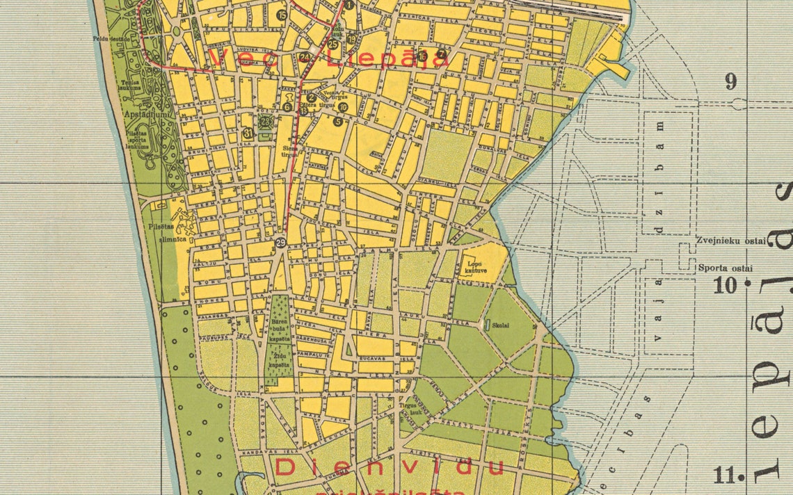 Liepaja Map, Map of Liepaja, Liepaja Plan, Liepaja City Plan, Liepaja ...
