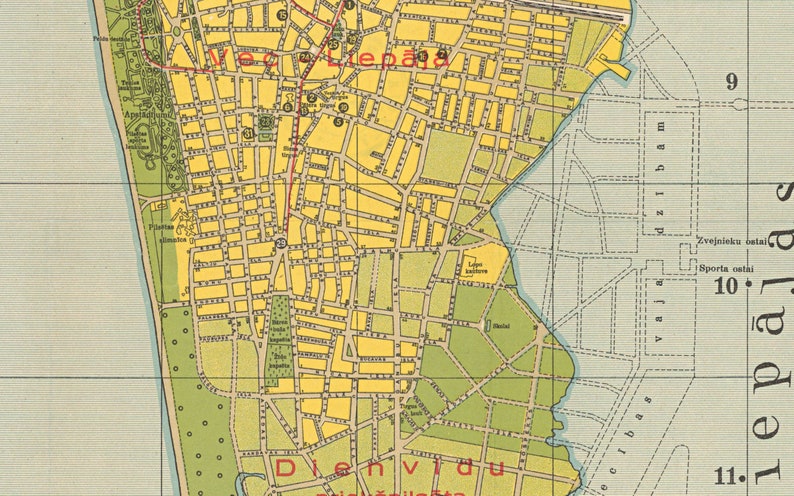 Liepaja Map, Map of Liepaja, Liepaja Plan, Liepaja City Plan, Liepaja ...