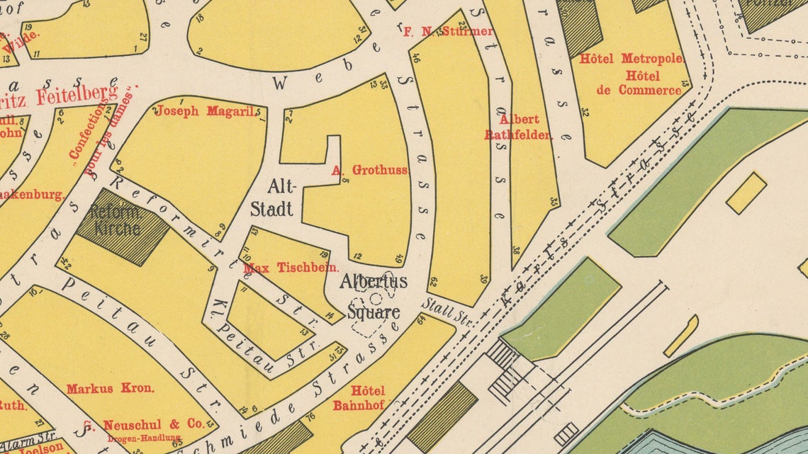 Riga Map, Retro Riga Plan, Old Map of Riga, Vintage Latvia Map, Latvia ...