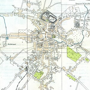 Nowogródek Map, Map of Nowogródek, Old Nowogrodek Map, Retro Nowogrodek ...
