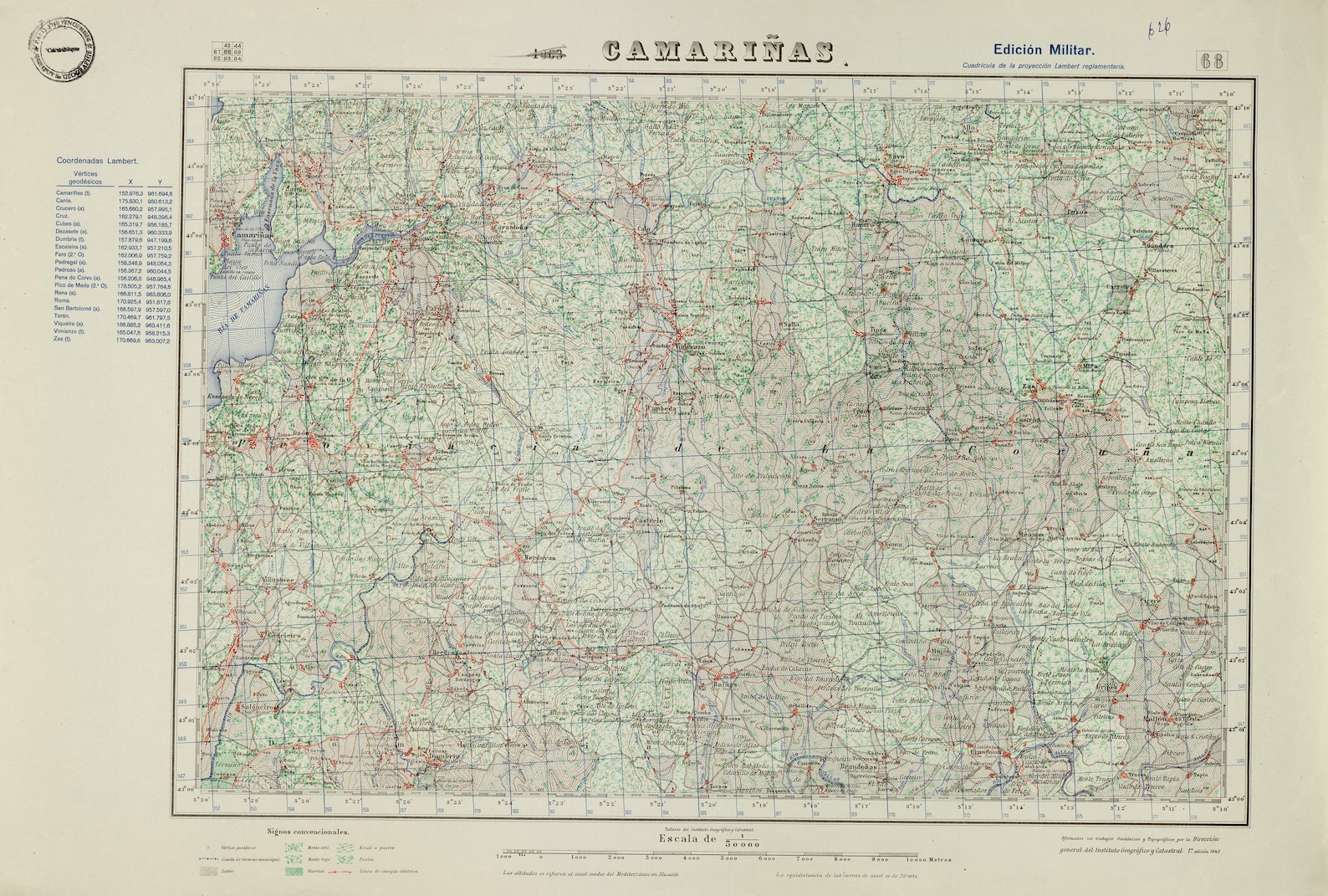 Camarinas Map, Map of Camarinas, Camarinas Print, Camarinas City, Old ...