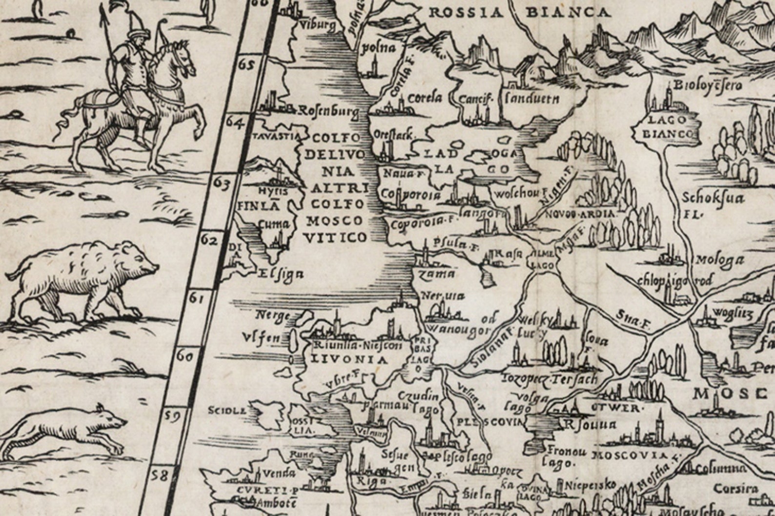 Moscovia Map Map of Moscovia Old Map of Russia Old Europe - Etsy