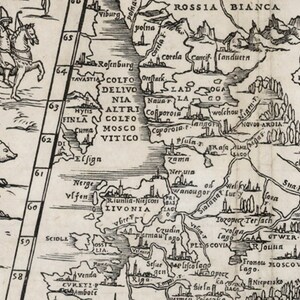 Moscovia Map Map of Moscovia Old Map of Russia Old Europe - Etsy