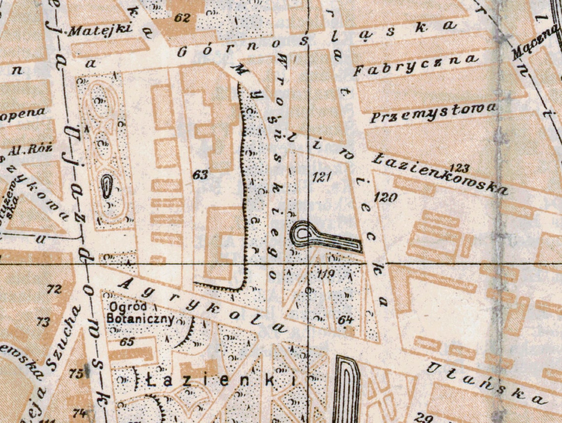 Warsaw Map, Map of Warsaw, Warsaw City, Old Warsaw Map, Retro Warsaw ...