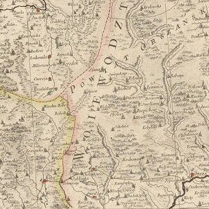 Old Map of Poland, Rizzi Zannoni, Carte De La Pologne, Wilno Map ...