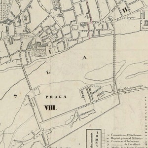 Warsaw Map, Map of Warsaw, Warsaw City, Old Warsaw Map, Retro Warsaw ...