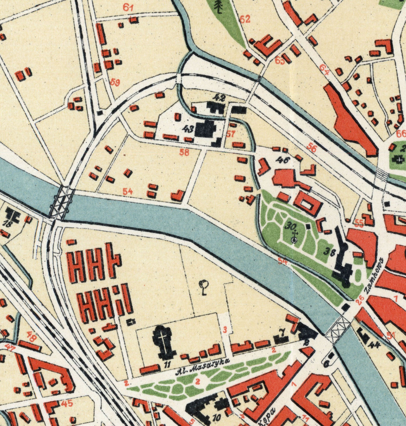 Old Cieszyn Map, Retro Cieszyn City Print, Cieszyn Poster, Map of ...