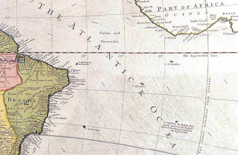 Old Map of Latin America, Digital Map Print, Vintage Map, Vintage Map ...