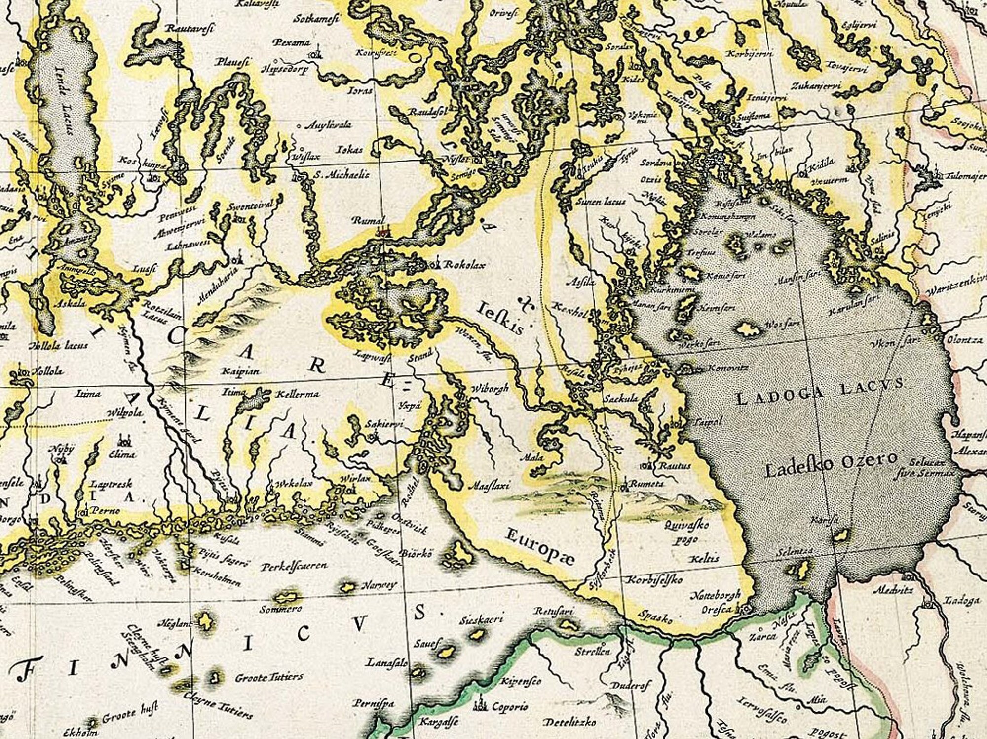 Old Map of Finland, Finland Map, Old Finland Map, Map of Finland ...