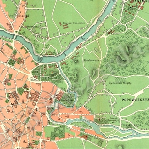 Wilno Map, Vilnius Map, Map of Wilno, Map of Vilnius, Old Vilnius Map ...