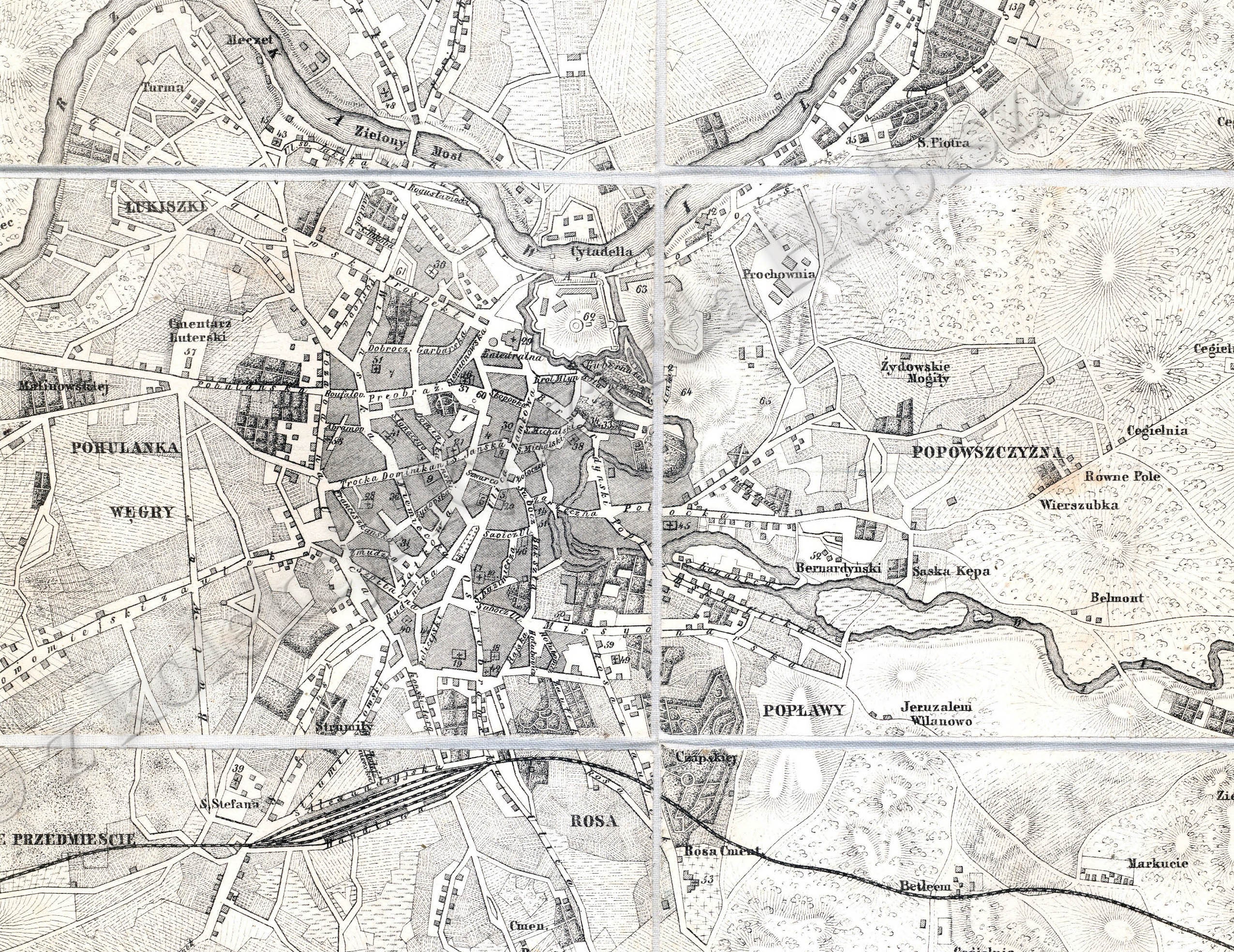 Wilno Map, Vilnius Map, Map of Wilno, Map of Vilnius, Old Vilnius Map ...