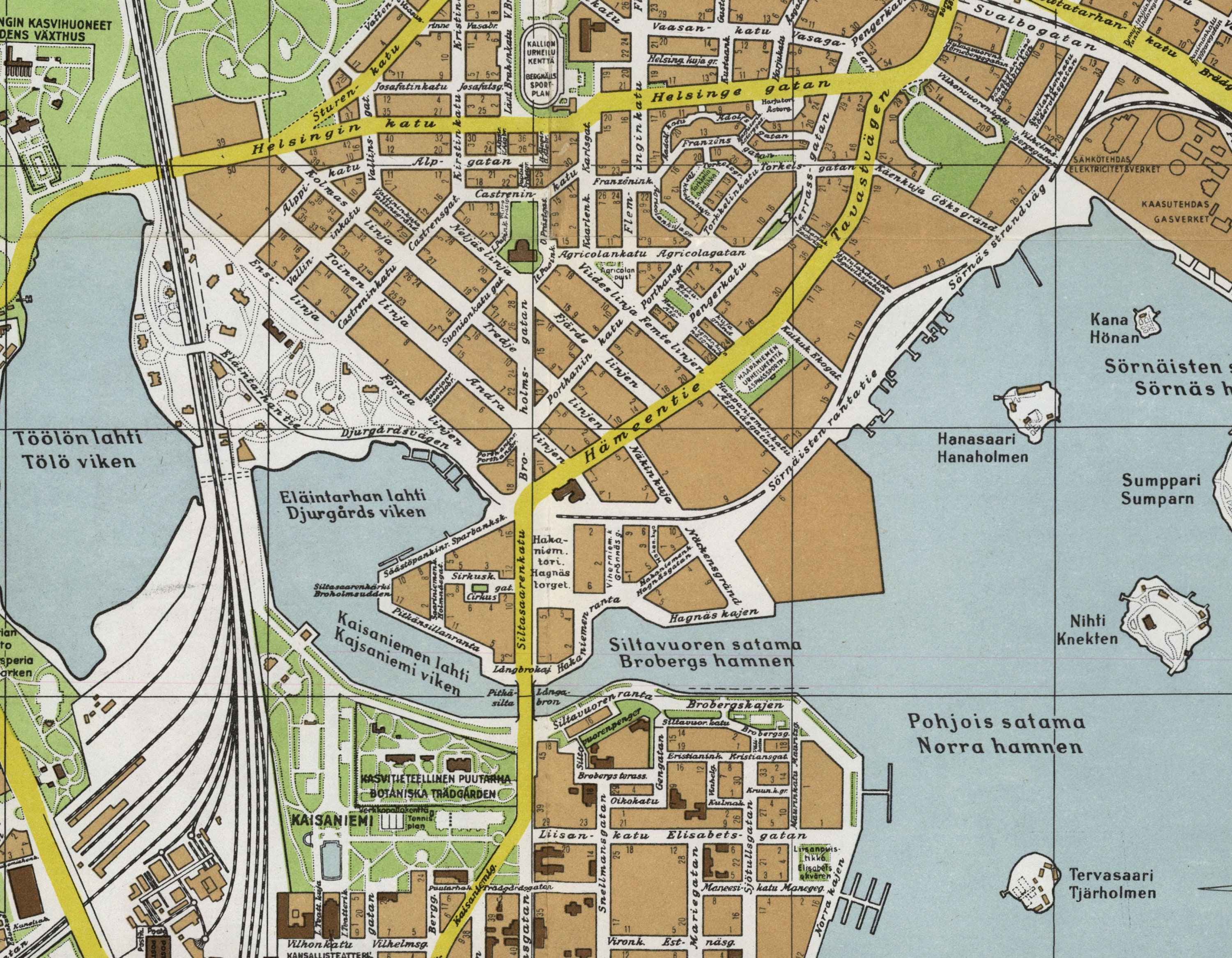 Helsinki Map, Helsinki Plan, Old Helsinki Map, Retro Helsinki Map ...
