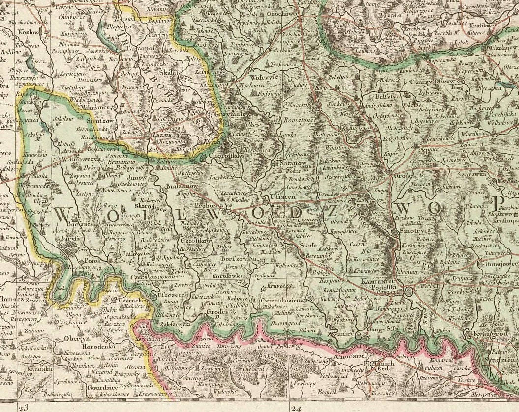 Map of Podolia, a Large Part of Volhynia, Map of Poland, Poland Map ...