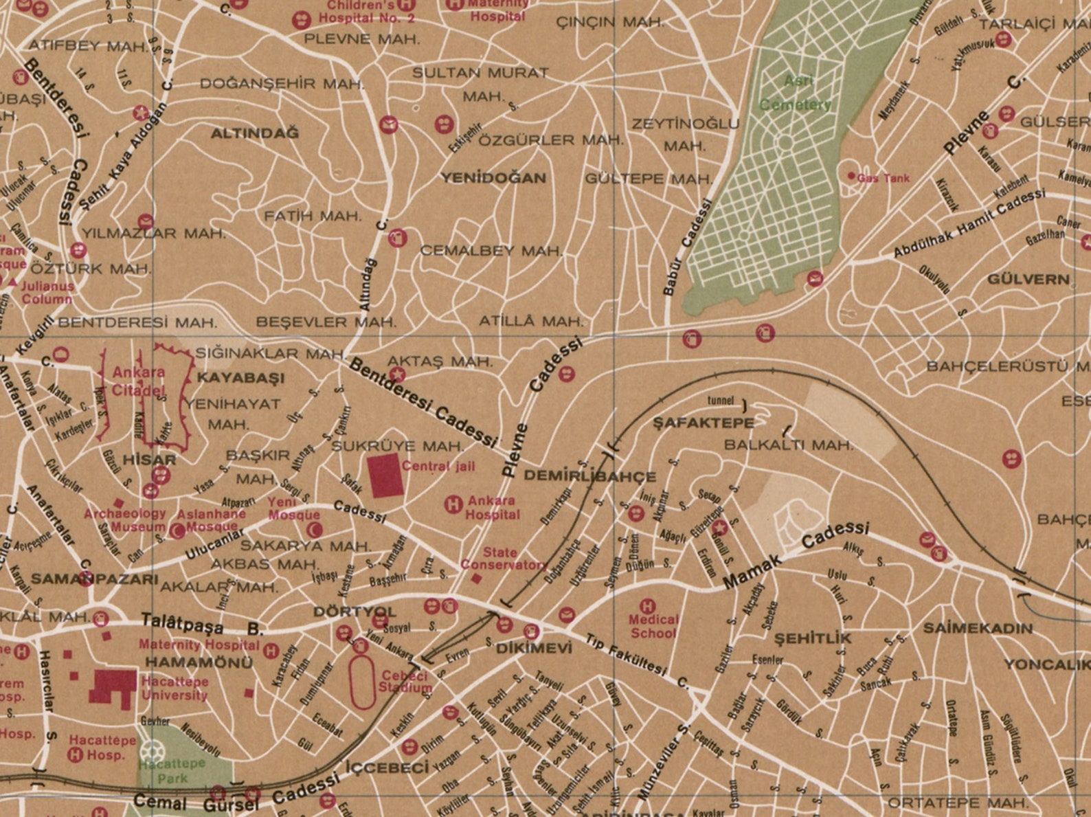 Ankara Map, Turkey Map, Map of Turkey, Old World Map, Digital Old World ...