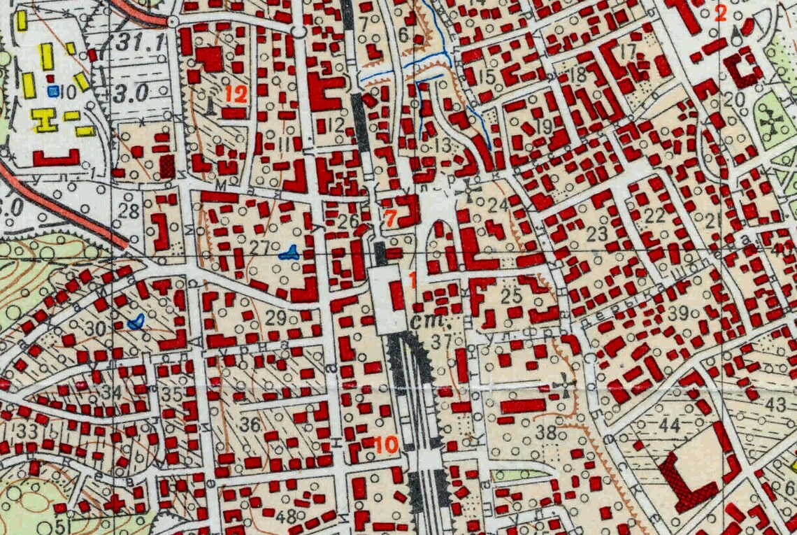 Sopot City, Sopot Map, Sopot Plan, Old Sopot Map, Retro Sopot Plan ...