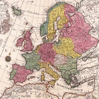 Elba Island, Napoleon Exile in 1814, Elba Map, Old Map of Europe ...