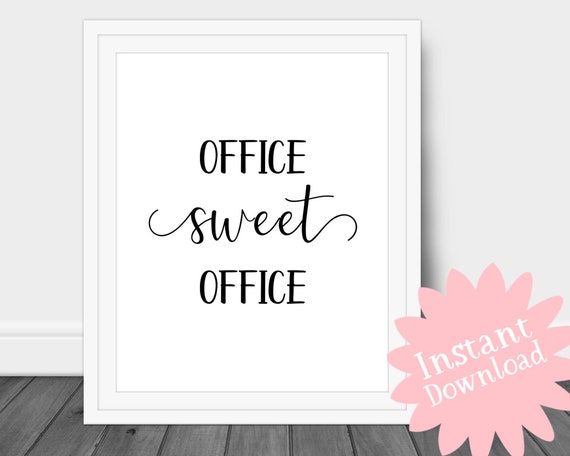 Office Sweet Office Office Decor Gift Ideas Digital | Etsy