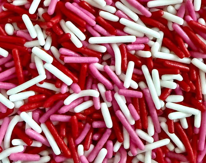 Valentine's Mix Jimmy Sprinkles, Valentine's Day Jimmies, Bright Pink ...