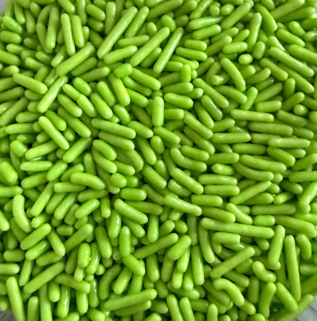 Bright Green Jimmy Sprinkles, Green Jimmies, Jungle Party Sprinkles ...