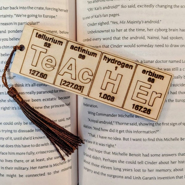 Periodic Table Bookmark - Etsy