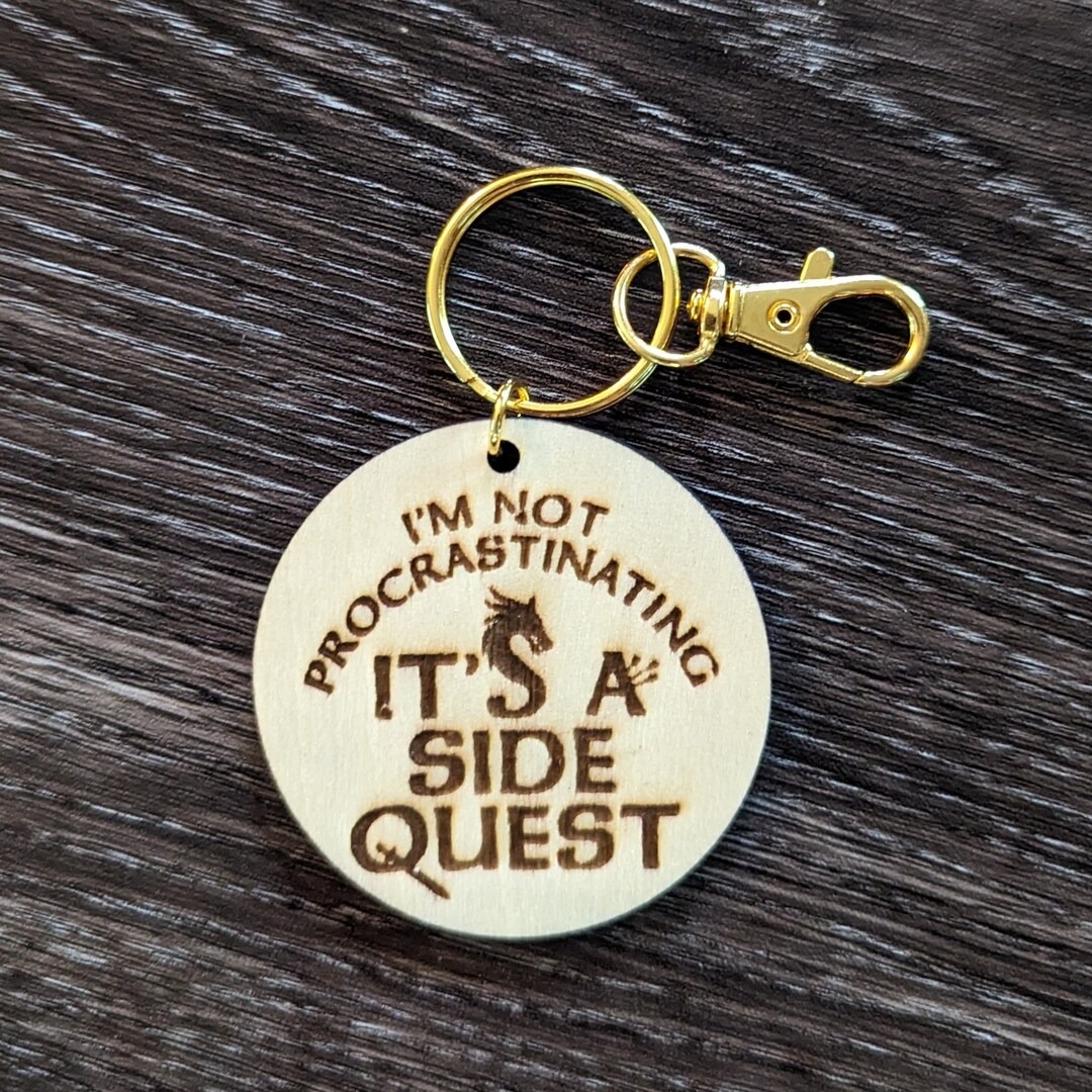 It's A Side Quest Keychain - Etsy