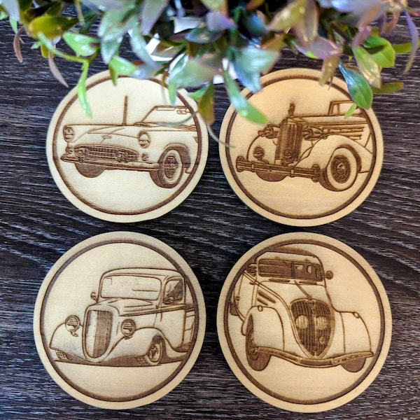 Vintage Car Coasters - Etsy