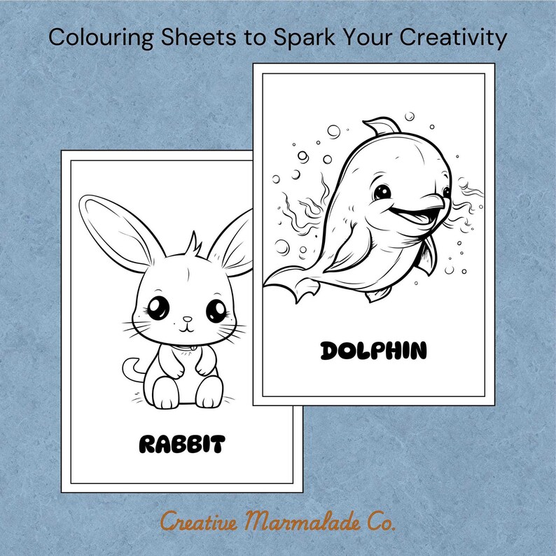Animals Colouring Printable Pages for Kids Activity Coloring Sheet ...
