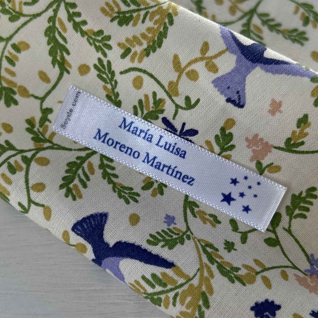 Personalised Sewing Labels: Custom Name Tags, Clothing Labels, Satin ...