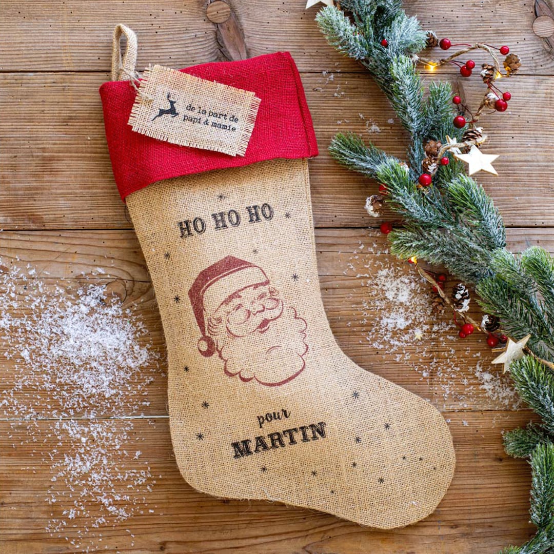 Personalised Christmas Stocking, Traditional Christmas Stocking ...