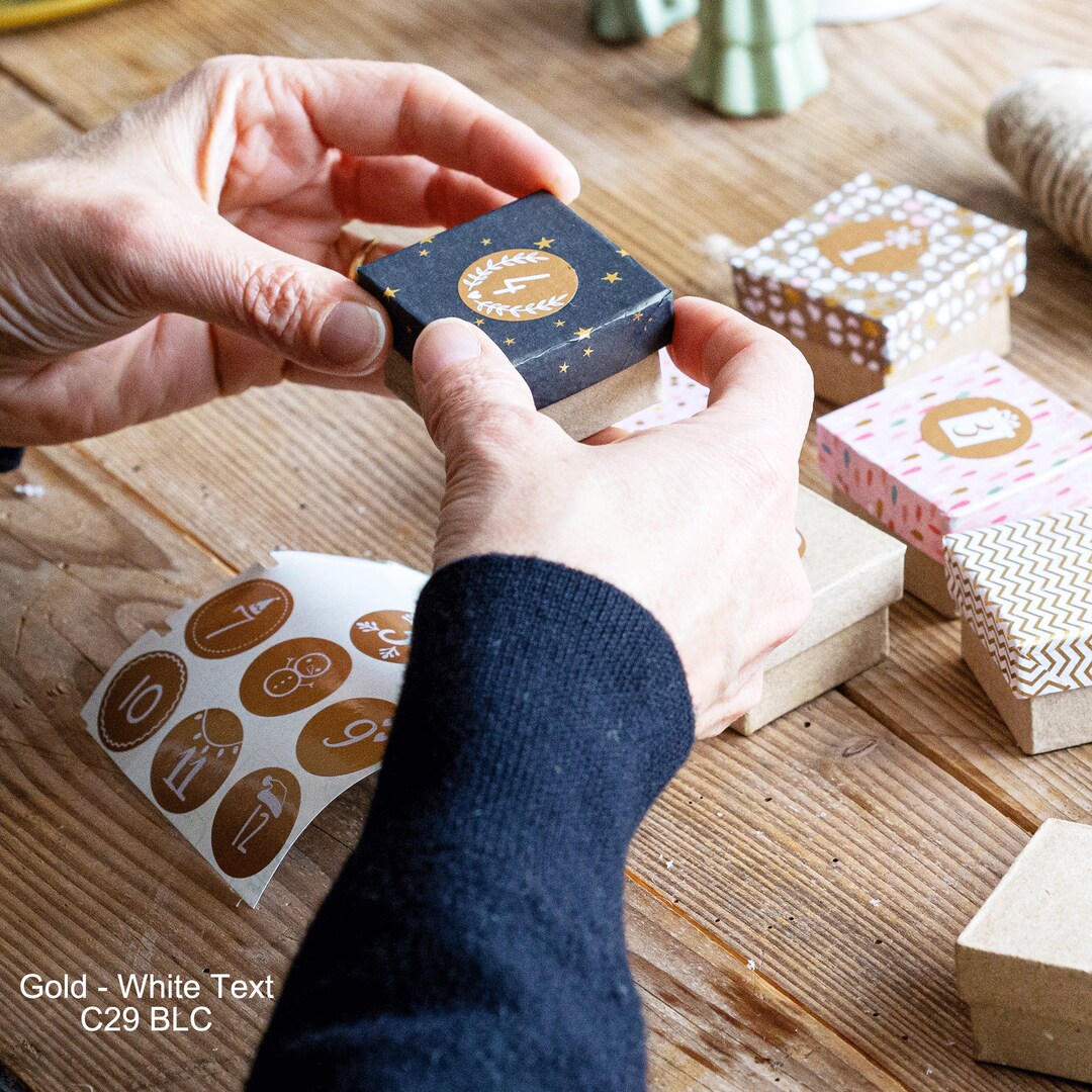 24 Stickers Dots for Your Advent Calendars or Christmas Countdown Diys ...