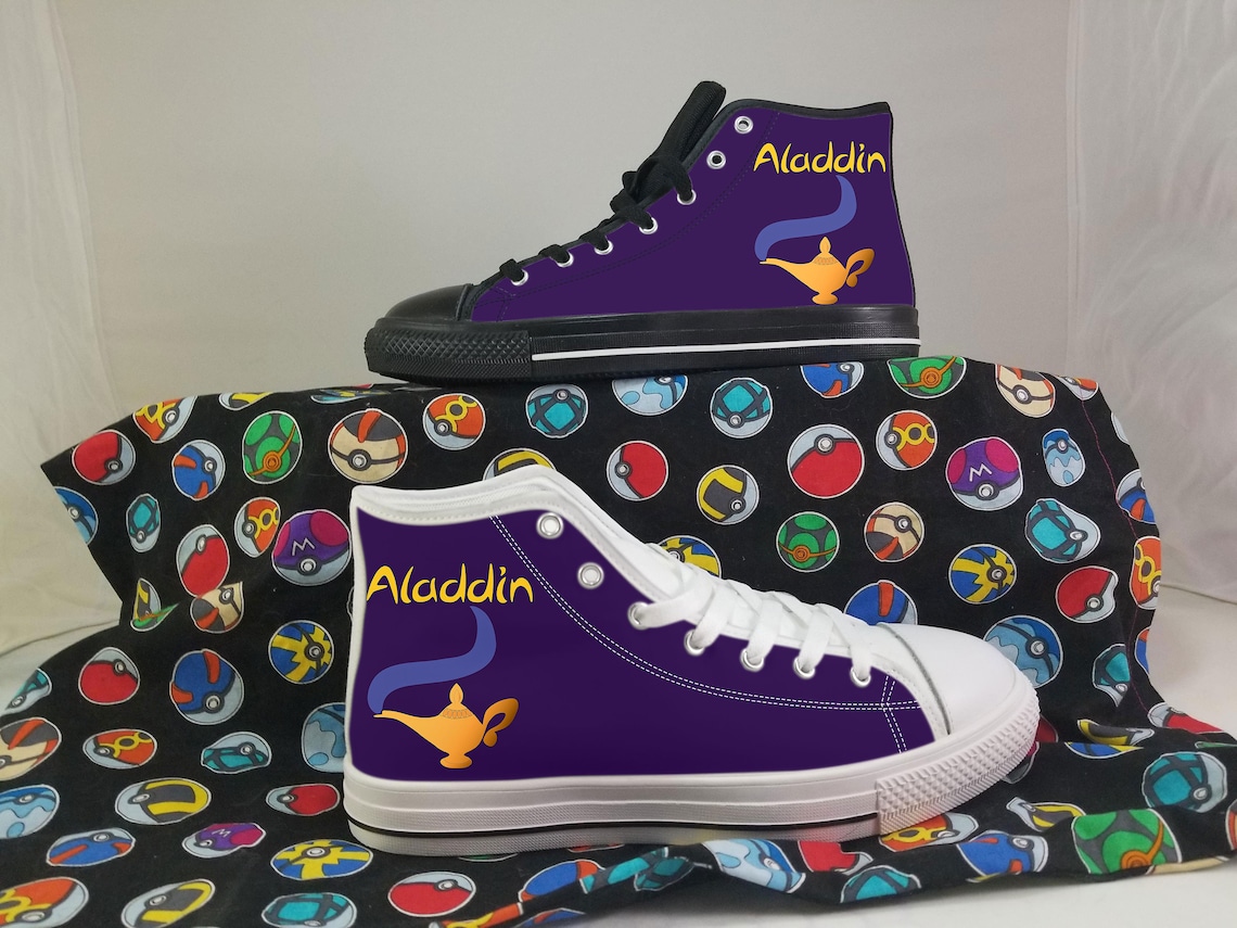 Aladdin Shoes, Aladdin Converse Style Shoes, Aladdin Magic Lamp, Women ...
