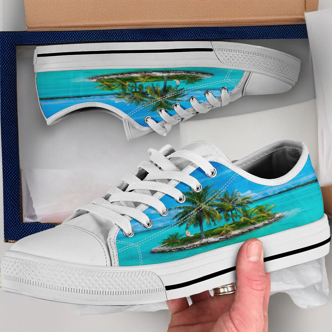 Tropical Hawaii Shoes, Tropical Hawaii Converse Style Shoes, Tropical ...