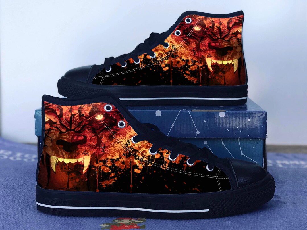 Bear Shoes, Bears Converse Style Shoes, Animal Fan Gift Idea, Women's ...