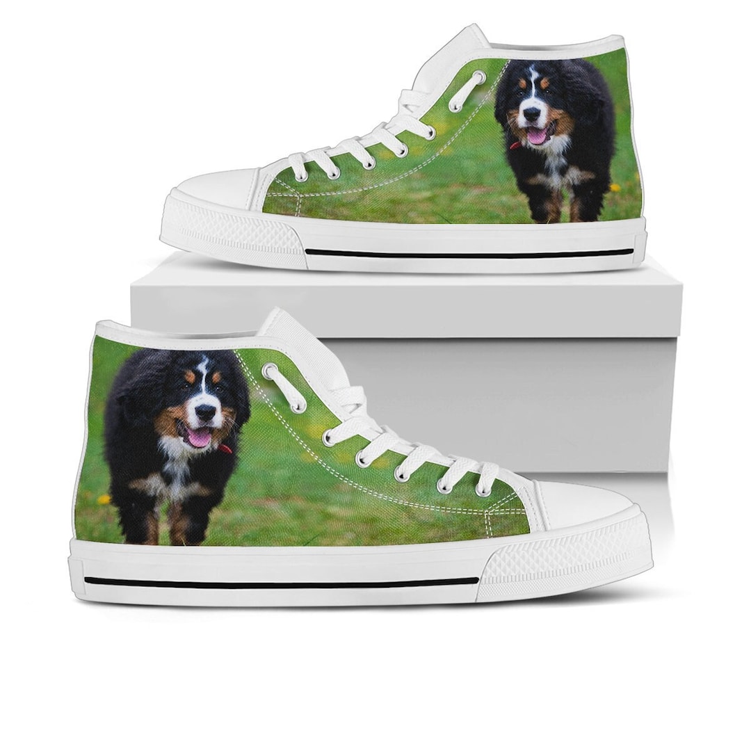 Bernese Mountain Dog Shoes, Bernese Mountain Dog Converse Style Shoes ...