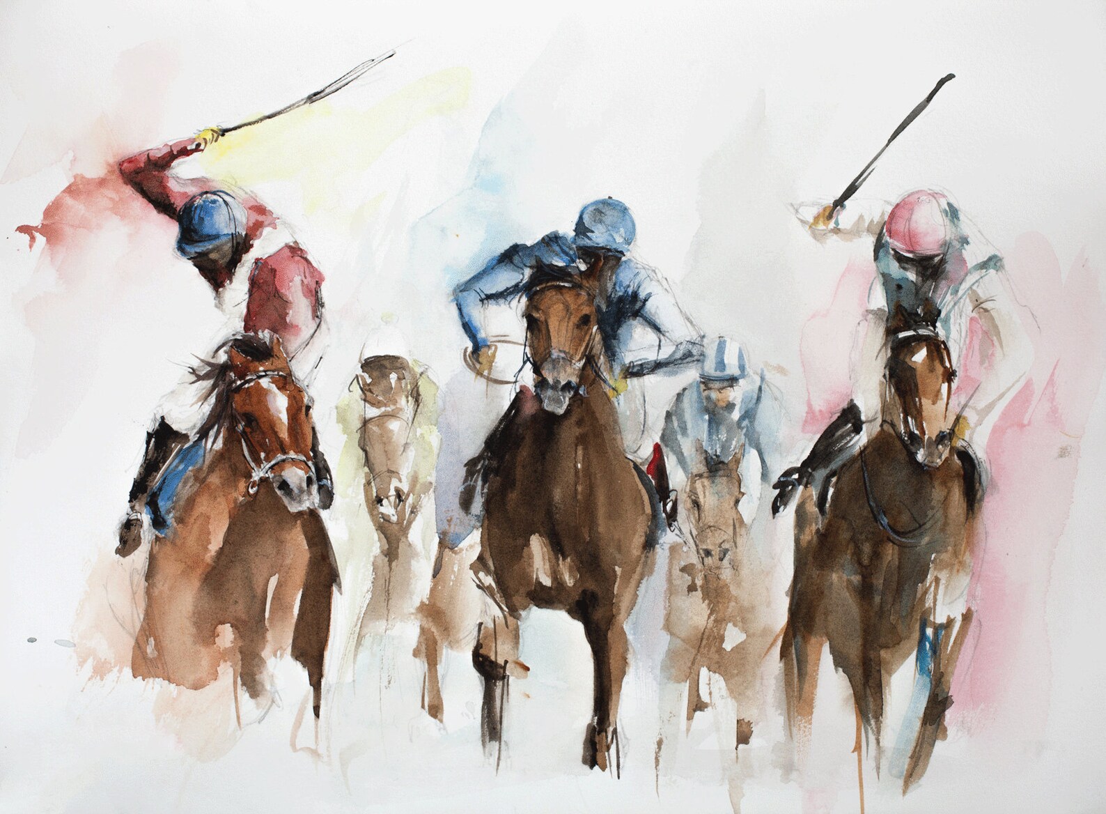 Horse Racing Art Print. Limited Edition Print of My Original ...