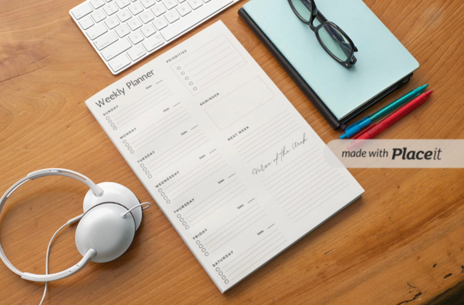 Weekly To-do List Printable, Christian To-do List, Verse of the Week ...