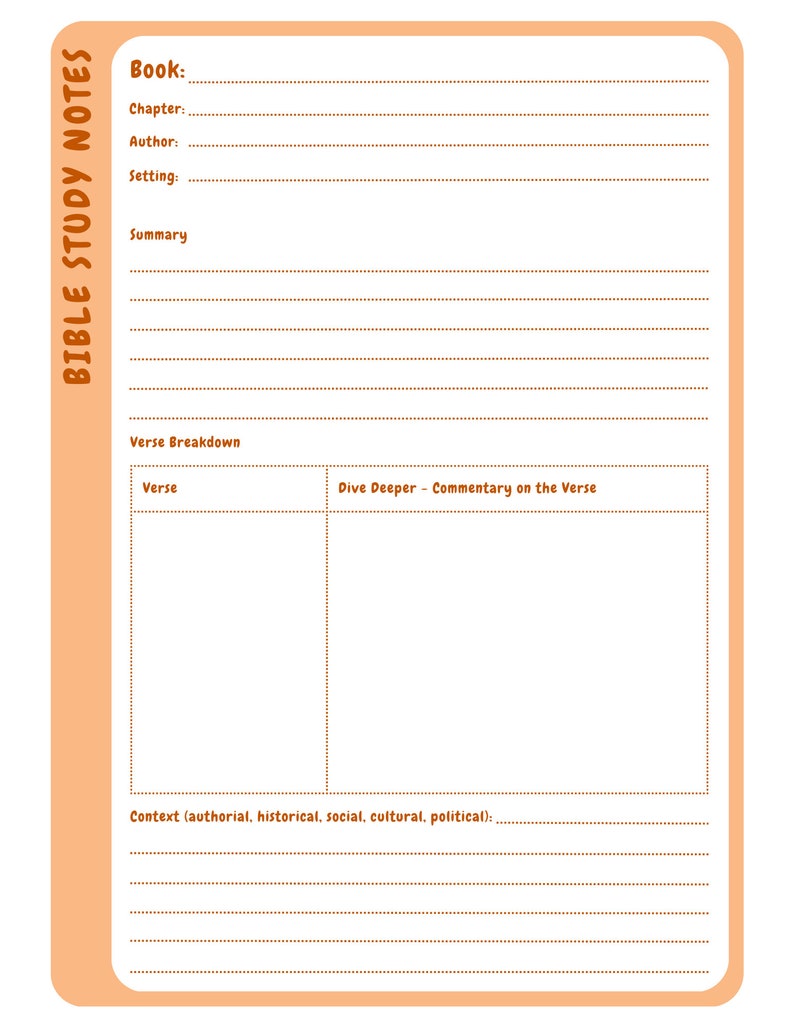 Digital Bible Study, Guided Bible Study, Printable Bible Study ...