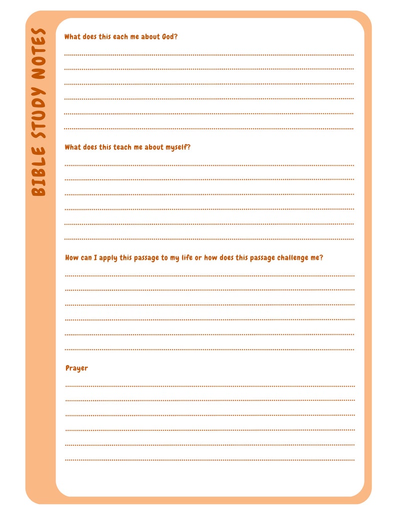 Digital Bible Study, Guided Bible Study, Printable Bible Study ...