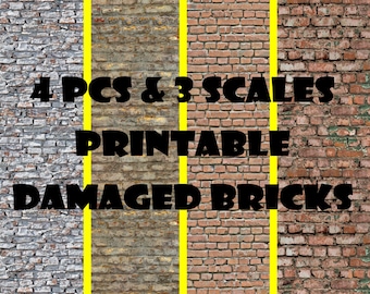 Dollhouse Miniature Red Brick Wall Material 1:12 Scale - Etsy