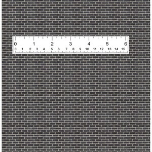 1/12 1/24 1/48 Miniature Black Brick Tile DIGITAL Printable Seamless ...