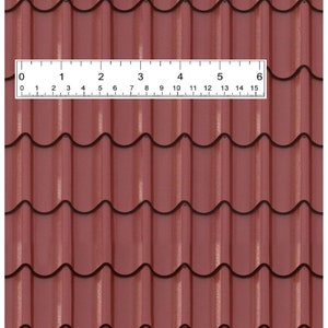 Dolls House Miniature Roofing Paper 6th 12th 24th 48th Scale Corrugated ...