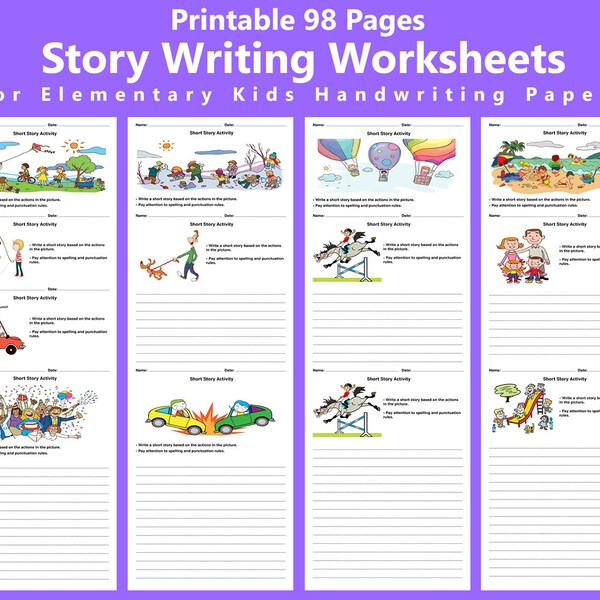 Story Writing Paper - Etsy