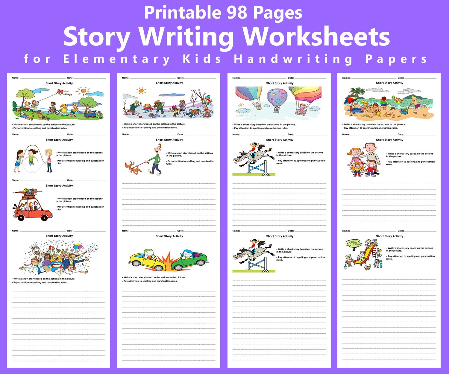 Writing For Kids Worksheets