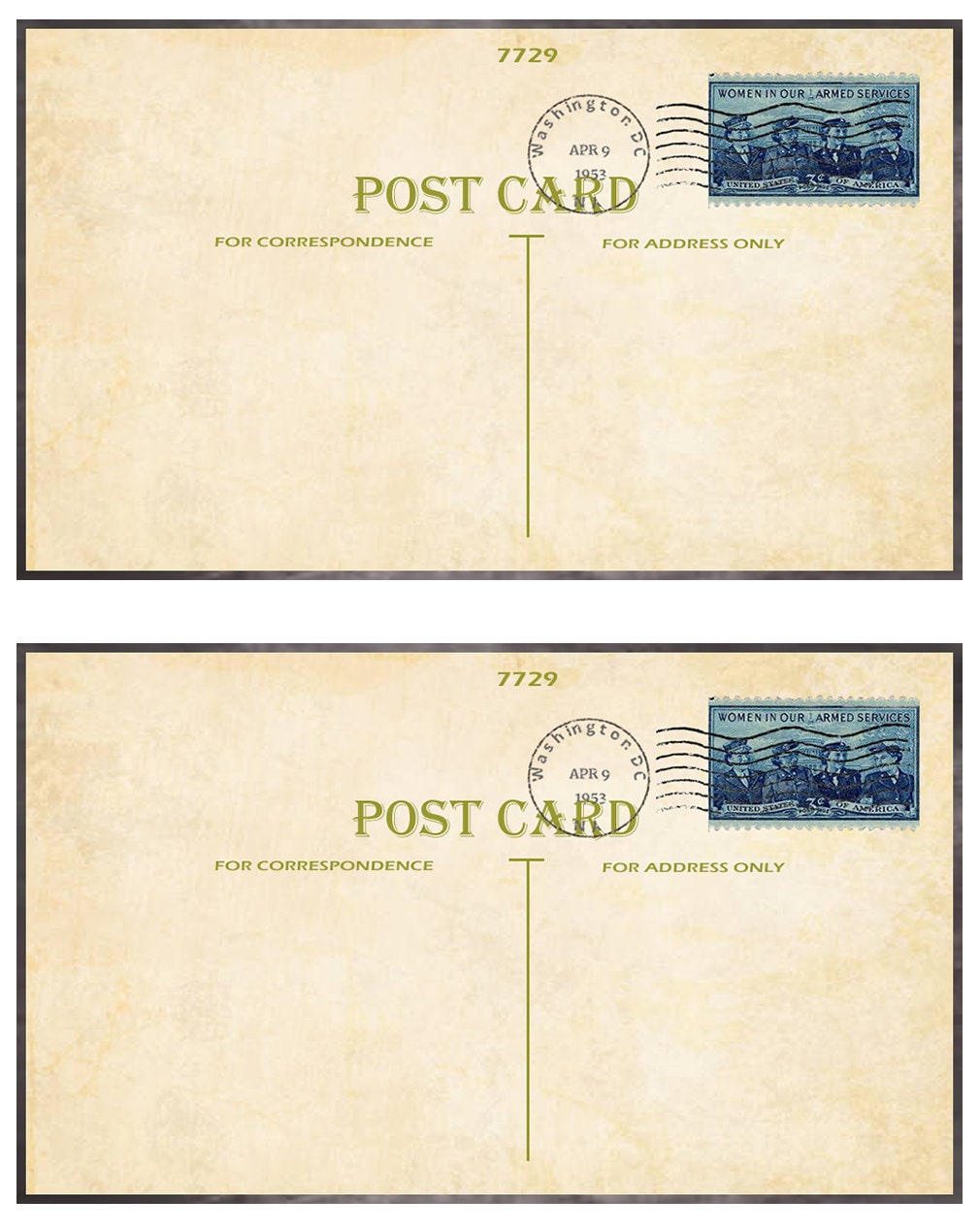 145 Postcards & Vintage Postcards Templates for Kids Postcards With and ...