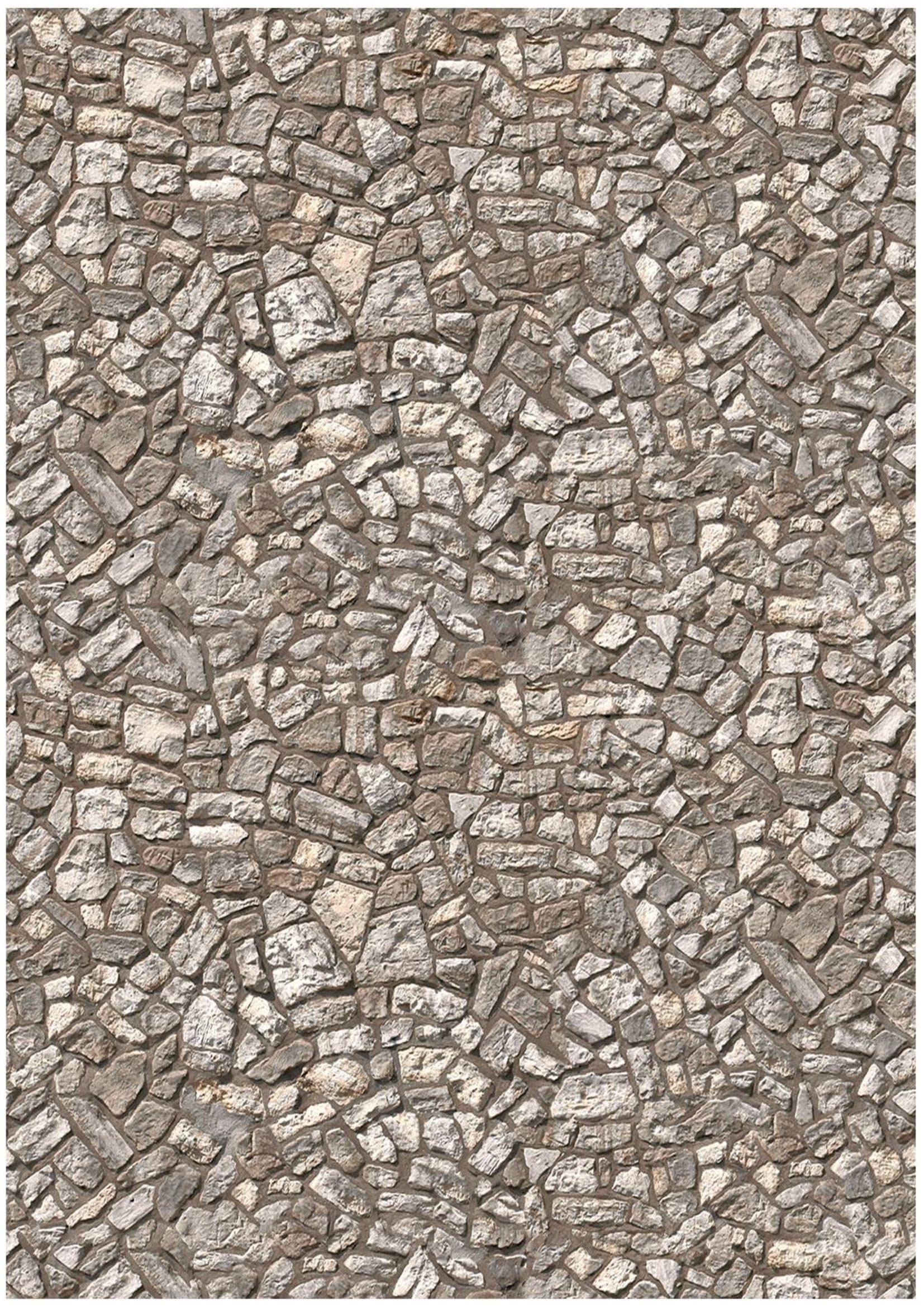 1:12 Scale Dollhouse Miniature Wall Cladding Stone Seamless DIGITAL ...