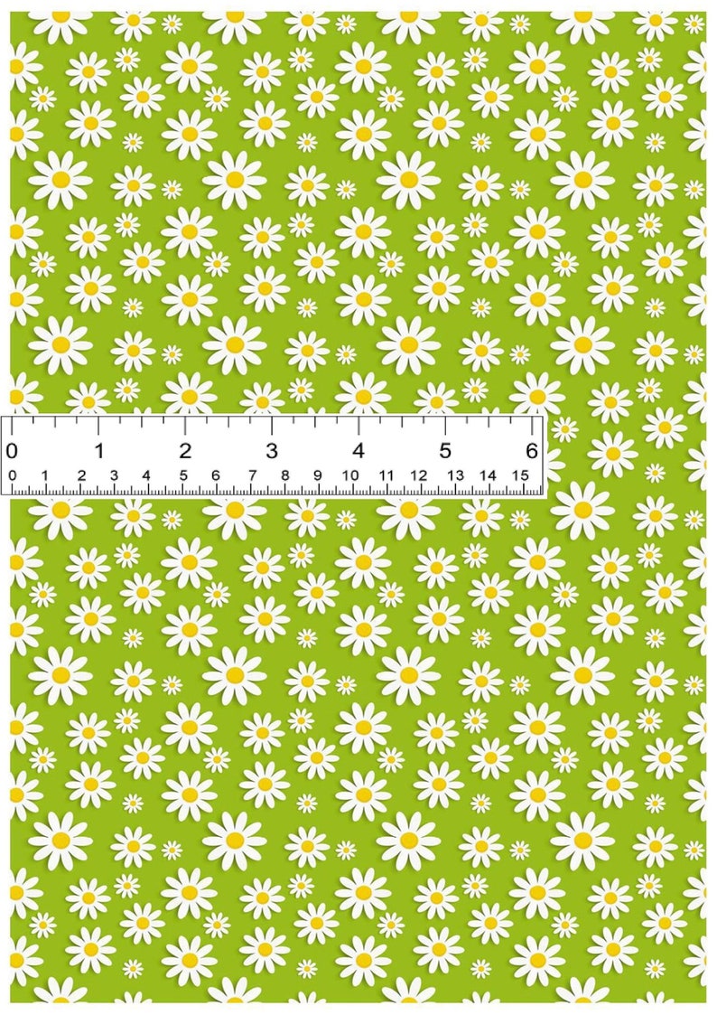 1/6 and 1/12 Wallpaper Daisy Pattern Dollhouse Miniature - Etsy